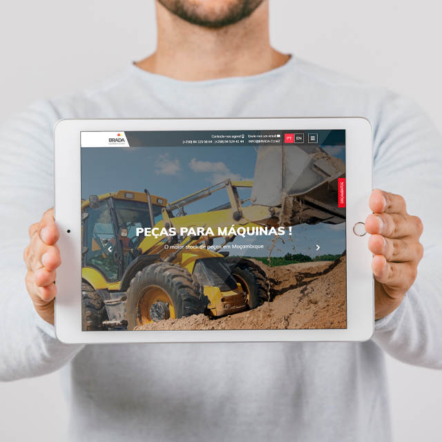 Web design and website creation to BRADA - Equipments & Parts