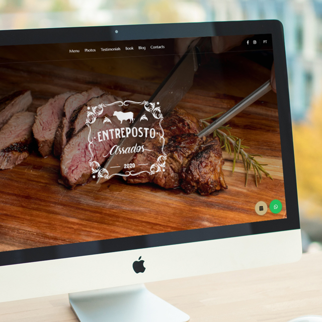 Web design e criação de site Entreposto Assados