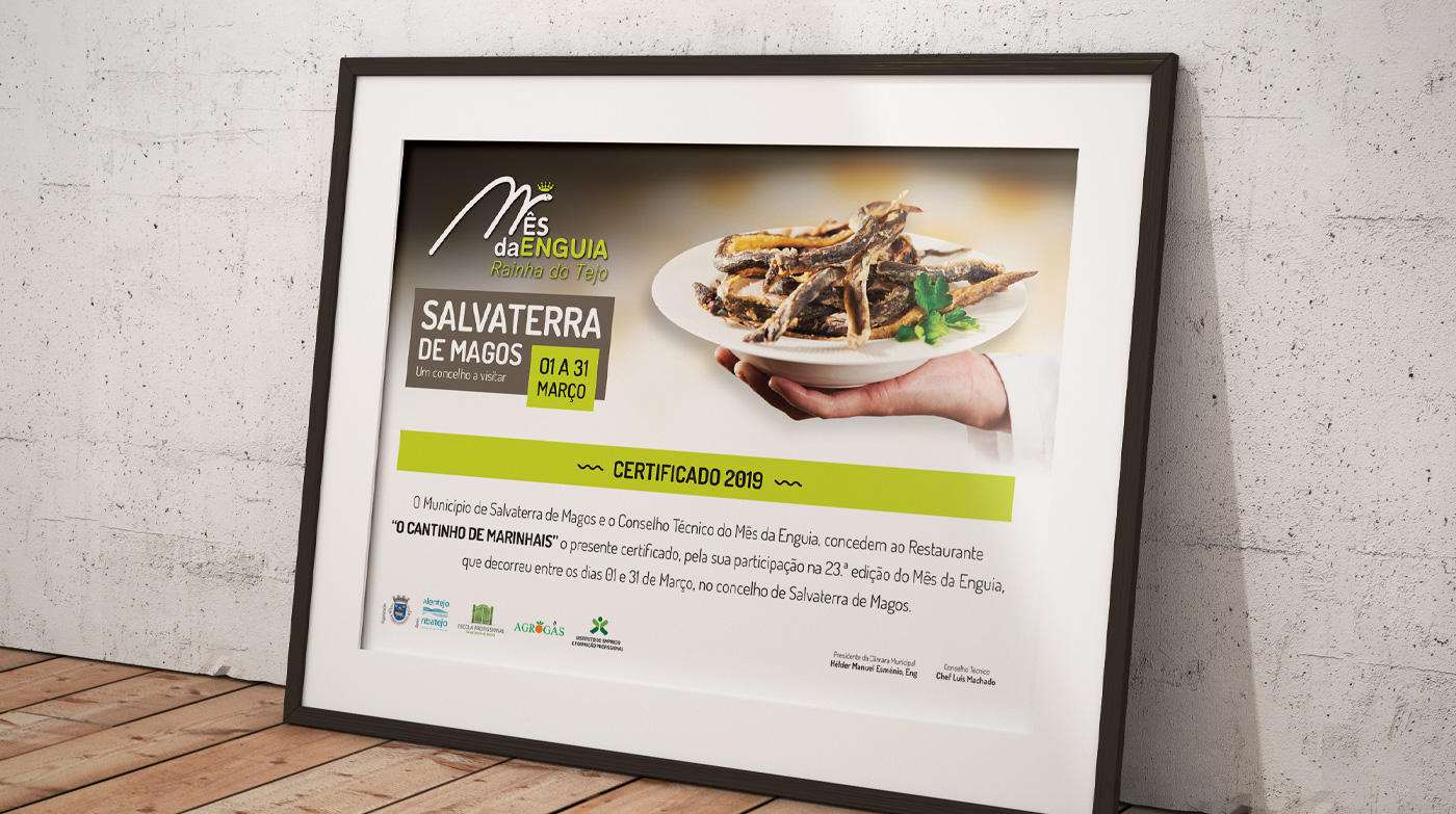 Identidade Corporativa Design Promocional Mês Da Enguia