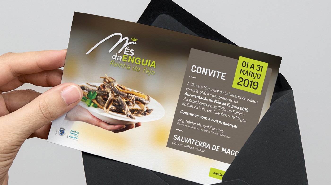 Identidade Corporativa Design Promocional Mês Da Enguia