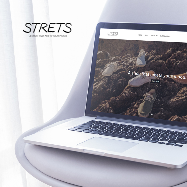 Web design e criação de loja online Strets shoes